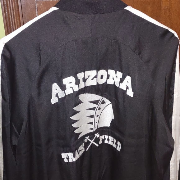 Forever 21 | Jackets & Coats | Arizona Track And Field Satin Bomber ...